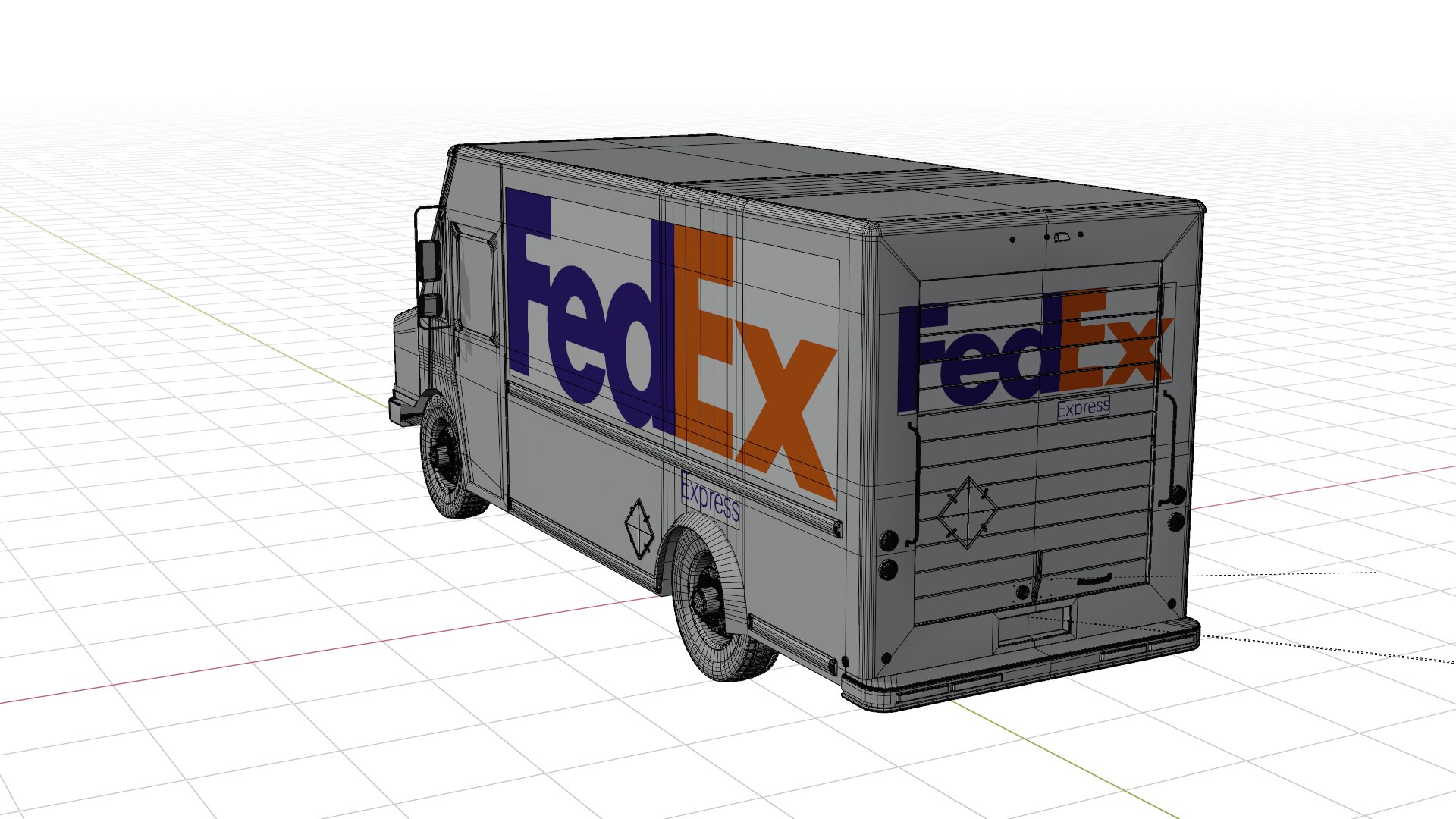FedEx Truck 3D Model - TurboSquid 2020465
