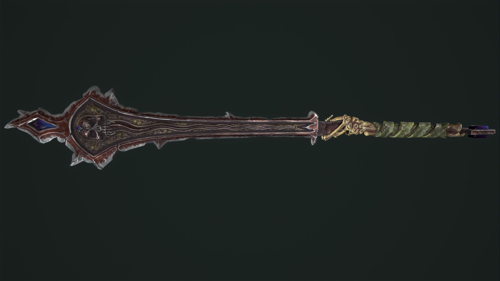 Undead Two Handed Sword 3D - TurboSquid 1950088