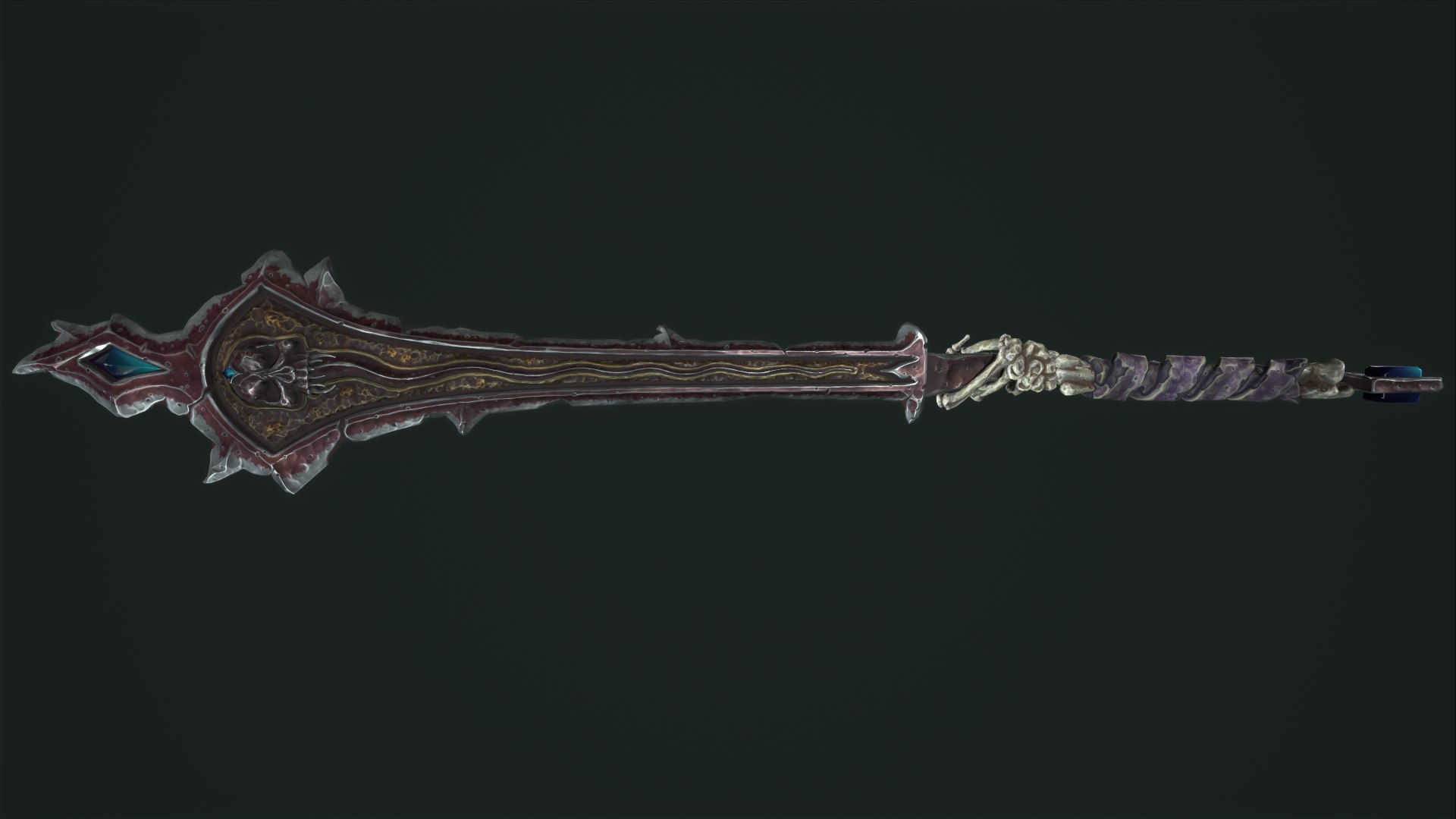 Undead Two Handed Sword 3D - TurboSquid 1950088