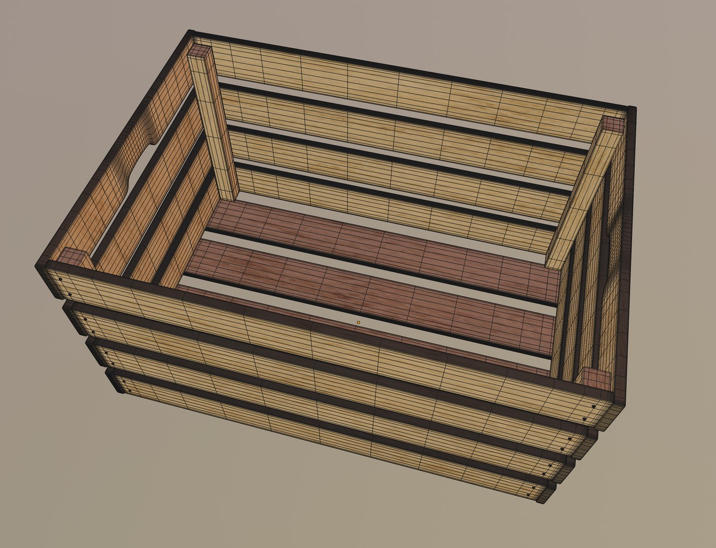 Yellow crate 3D - TurboSquid 1479879