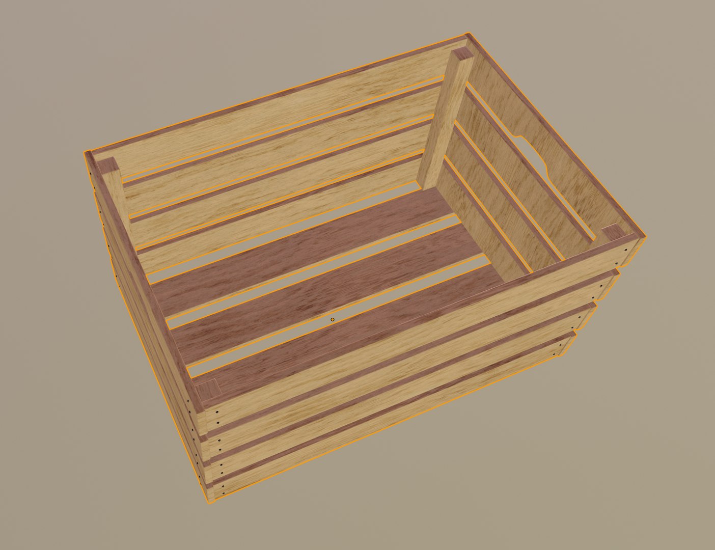 Yellow crate 3D - TurboSquid 1479879