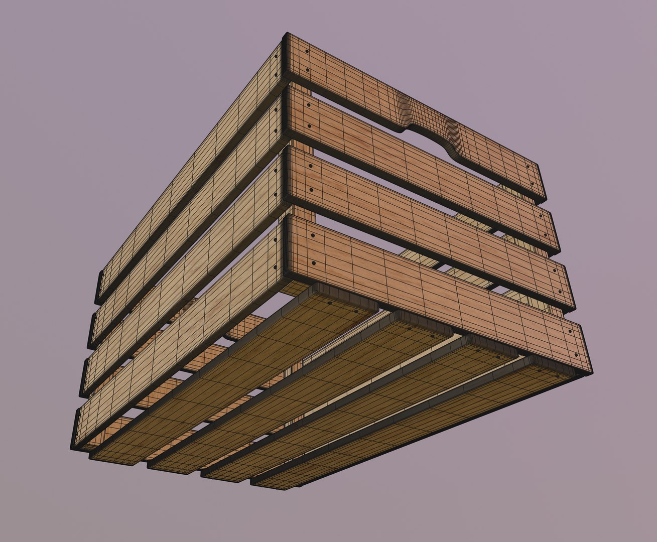 Yellow crate 3D - TurboSquid 1479879