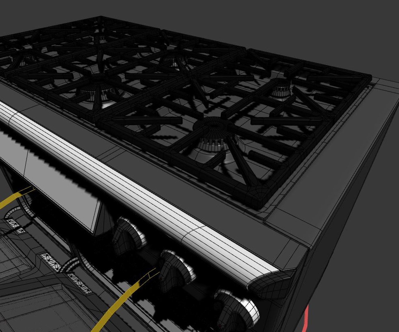 3d Model Gas Range Cooker