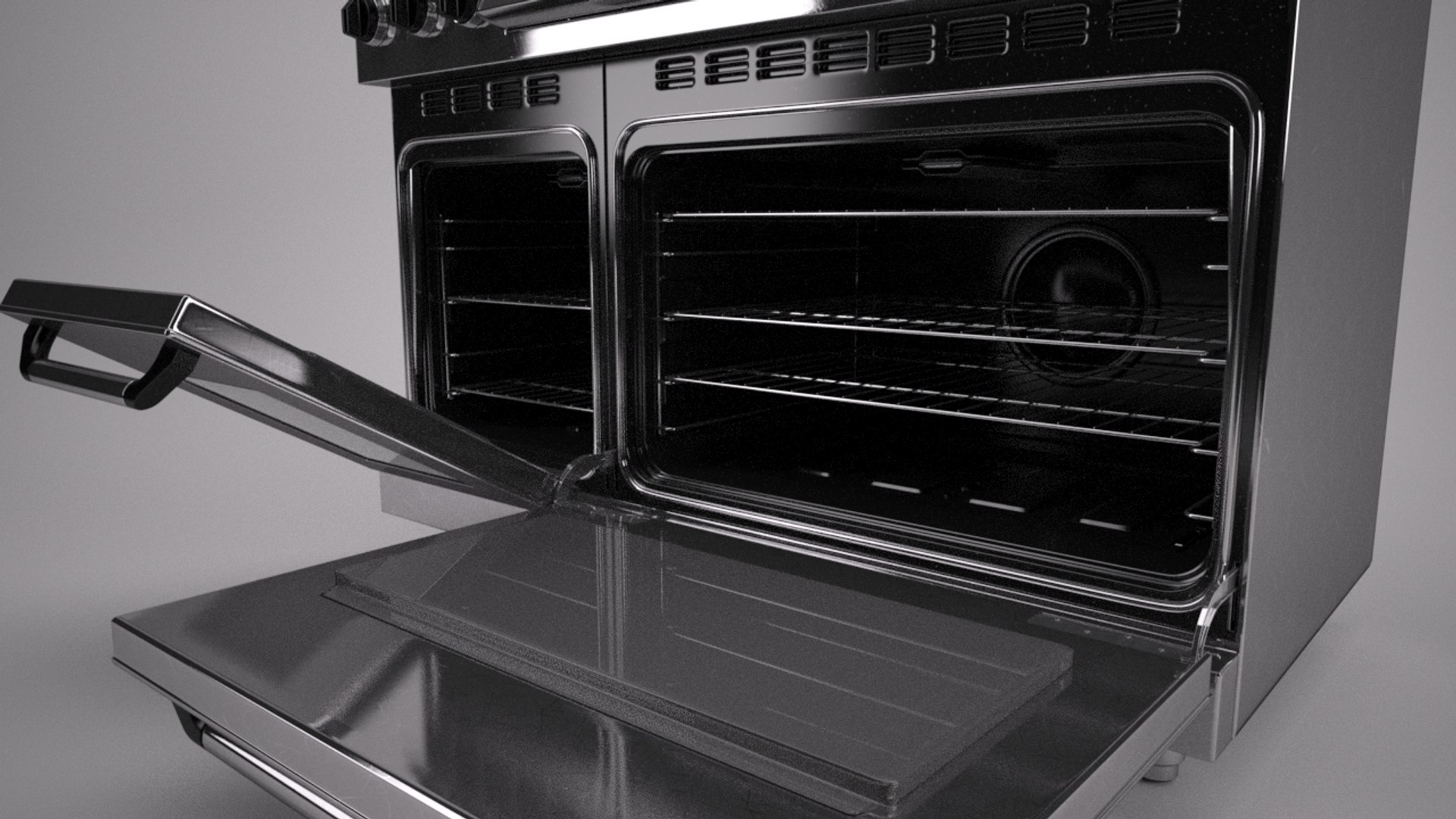 3d Model Gas Range Cooker