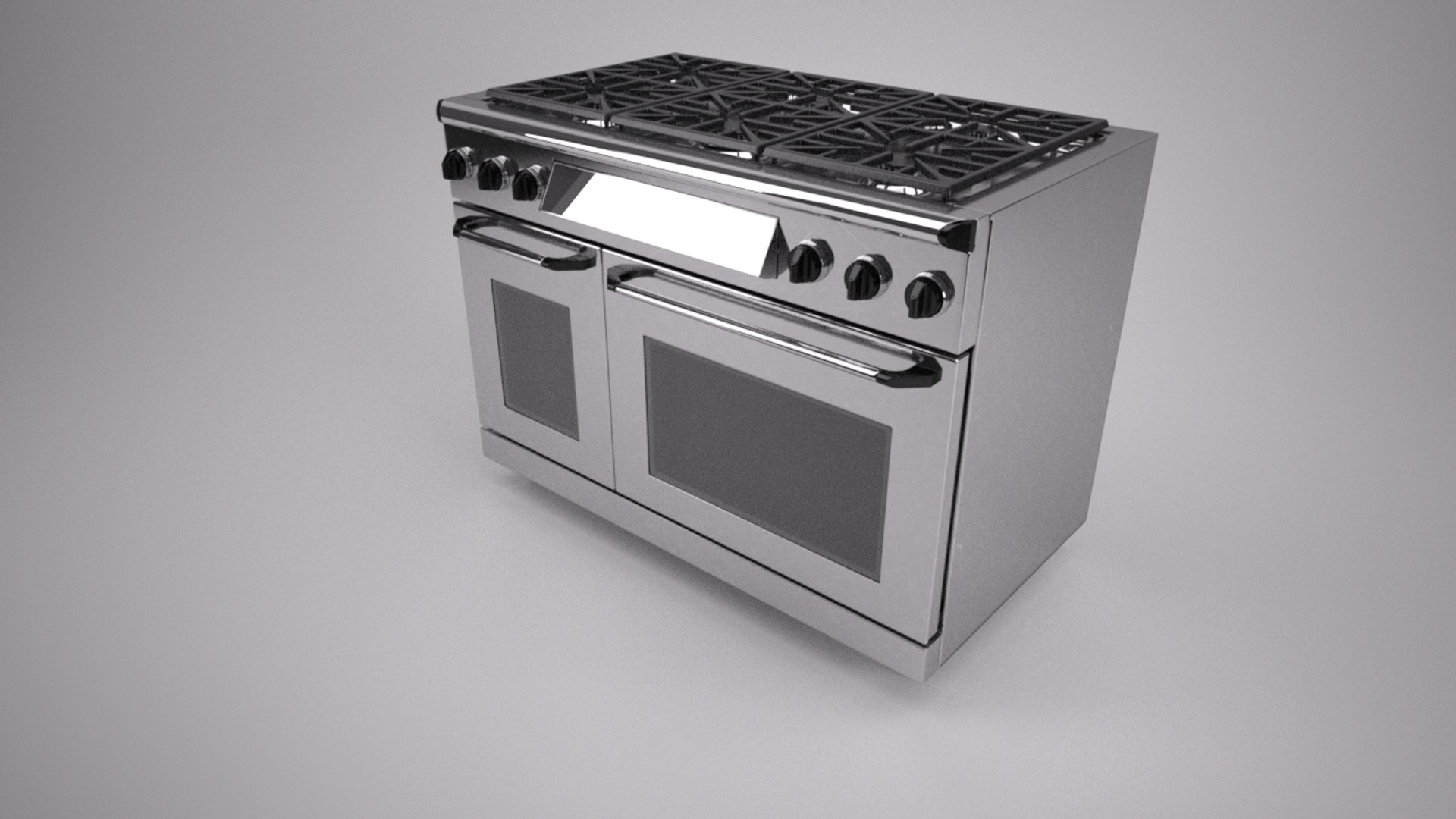 3d Model Gas Range Cooker