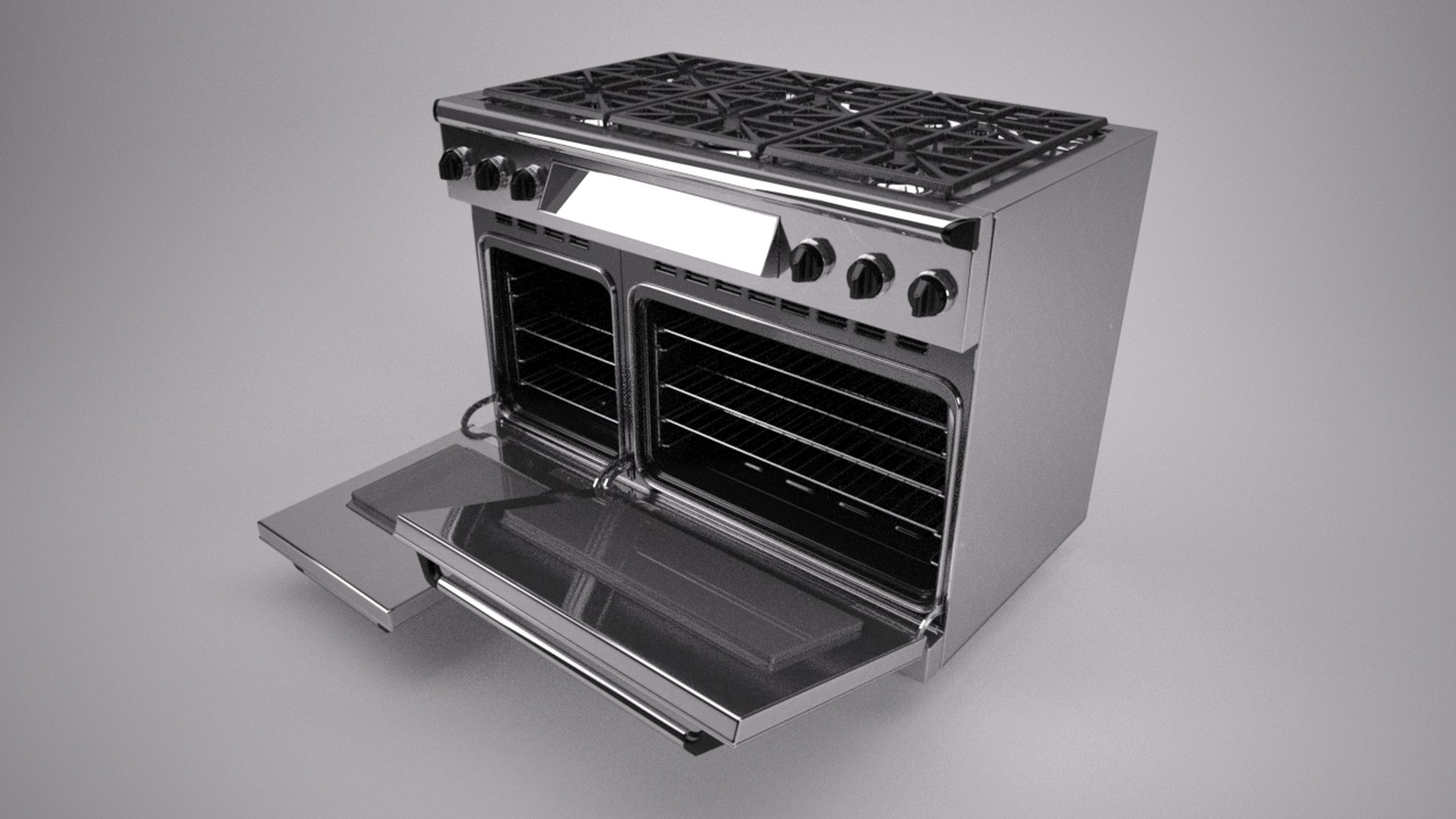 3d Model Gas Range Cooker