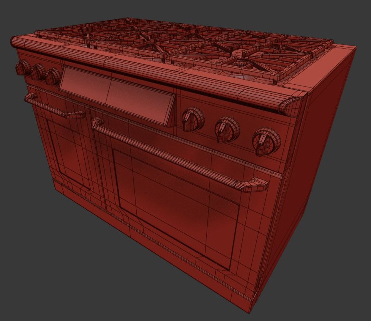 3d Model Gas Range Cooker