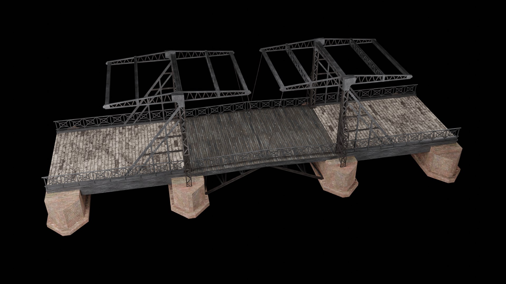 BASCULE BRIDGE PLATFORM AAA NEXT GEN PIER COLLECTION 3D model ...