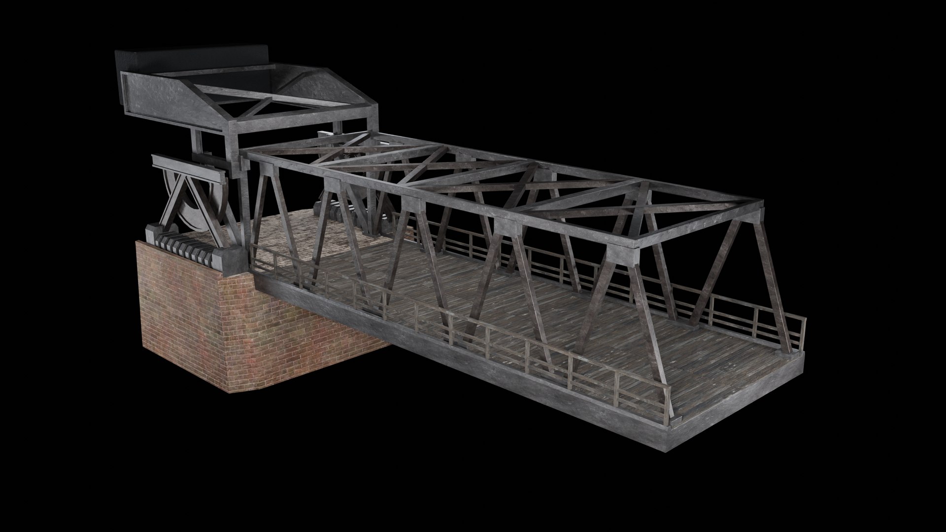 BASCULE BRIDGE PLATFORM AAA NEXT GEN PIER COLLECTION 3D Model ...