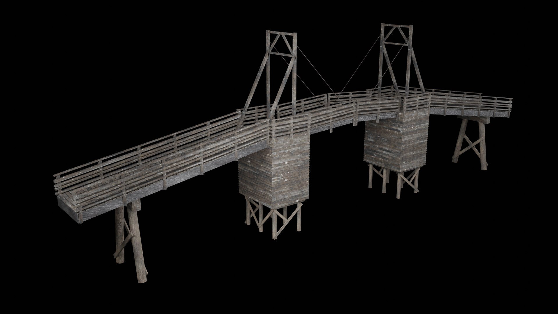 BASCULE BRIDGE PLATFORM AAA NEXT GEN PIER COLLECTION 3D model ...