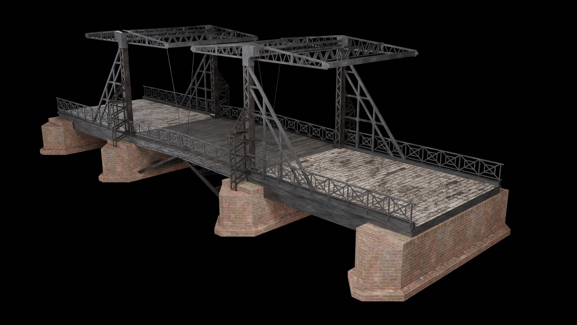 BASCULE BRIDGE PLATFORM AAA NEXT GEN PIER COLLECTION 3D Model ...