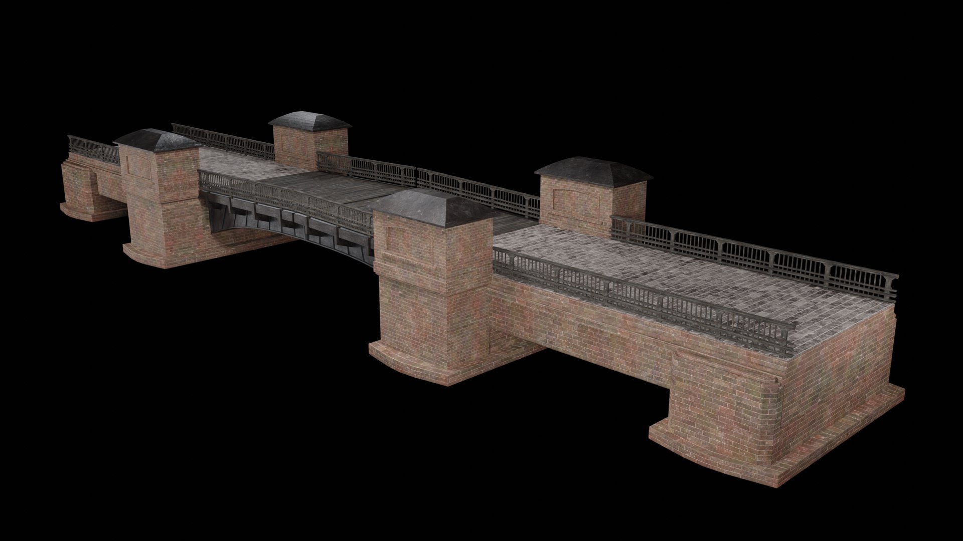 BASCULE BRIDGE PLATFORM AAA NEXT GEN PIER COLLECTION 3D Model ...