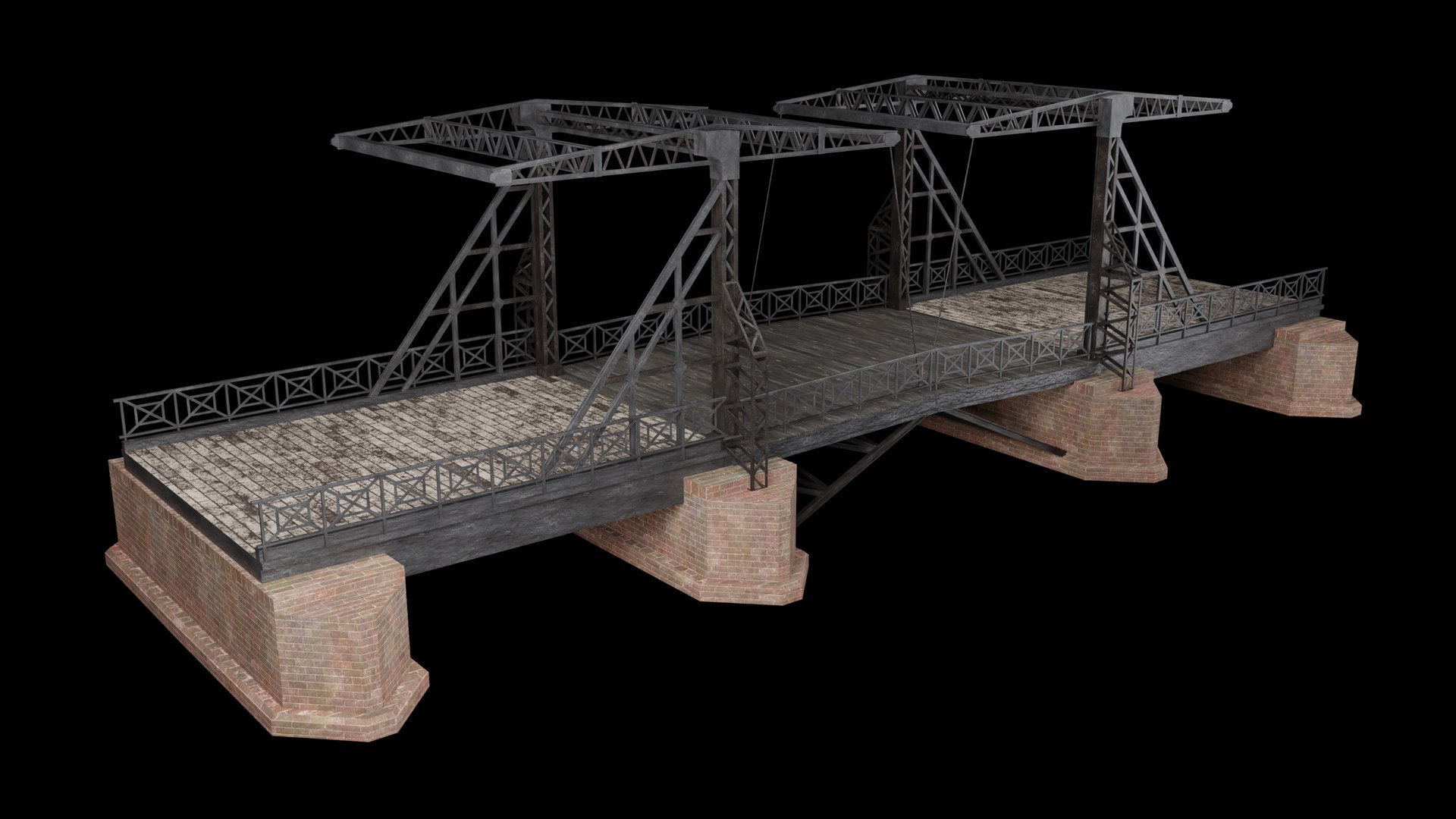BASCULE BRIDGE PLATFORM AAA NEXT GEN PIER COLLECTION 3D model ...