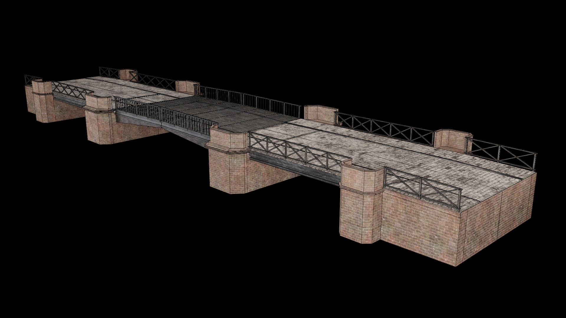 BASCULE BRIDGE PLATFORM AAA NEXT GEN PIER COLLECTION 3D Model ...