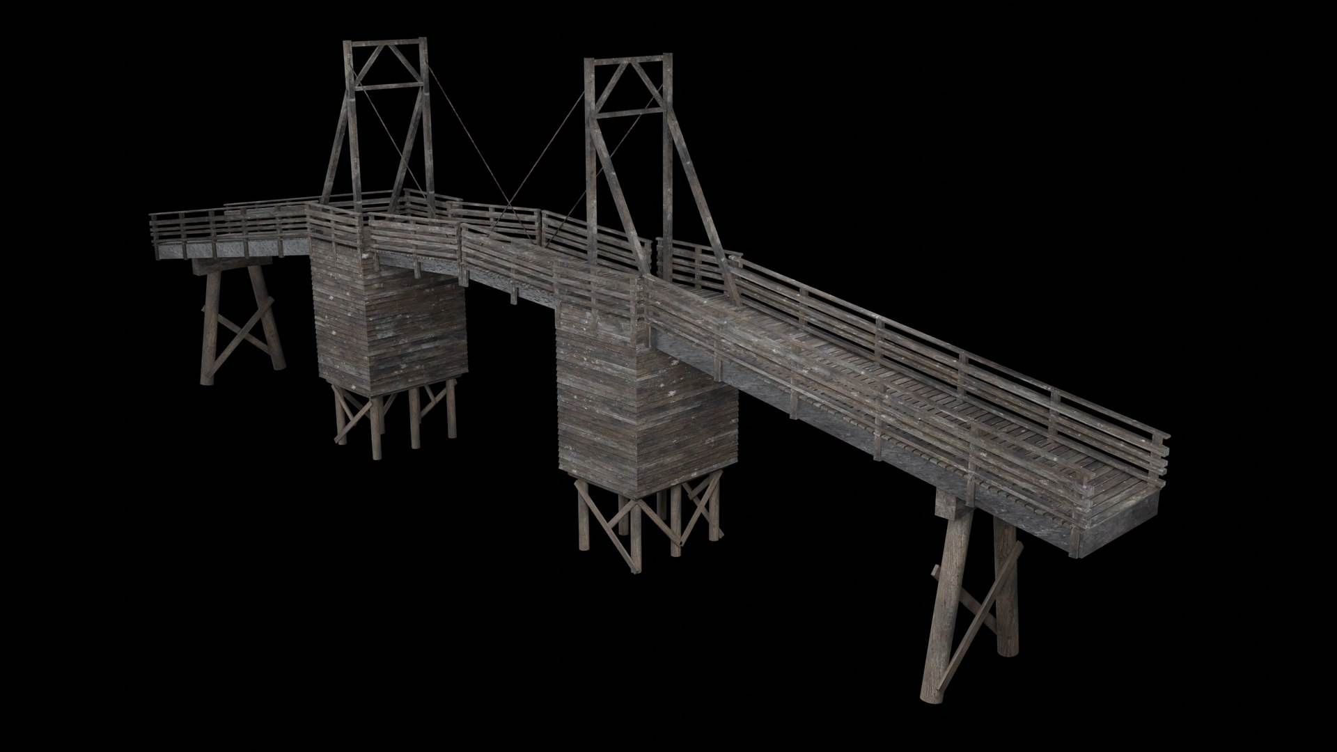BASCULE BRIDGE PLATFORM AAA NEXT GEN PIER COLLECTION 3D Model ...