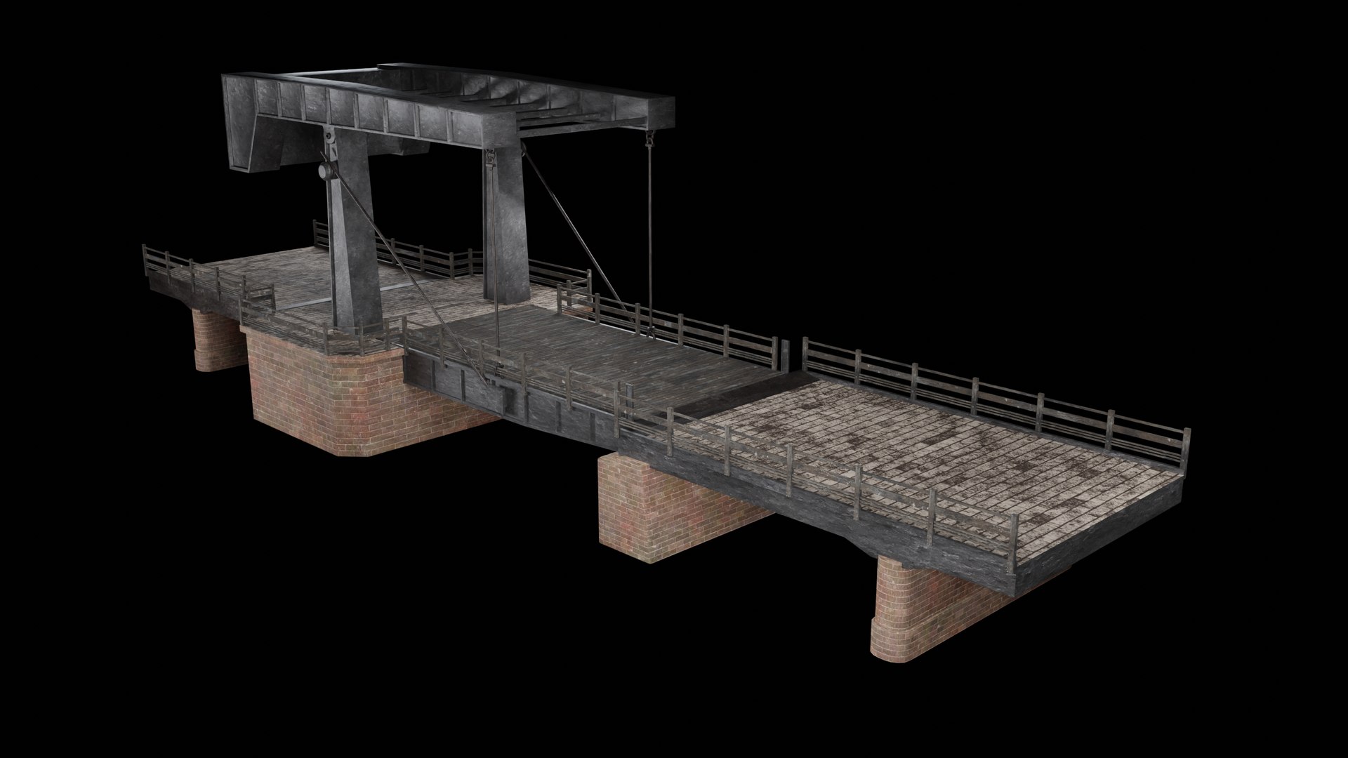 BASCULE BRIDGE PLATFORM AAA NEXT GEN PIER COLLECTION 3D Model ...