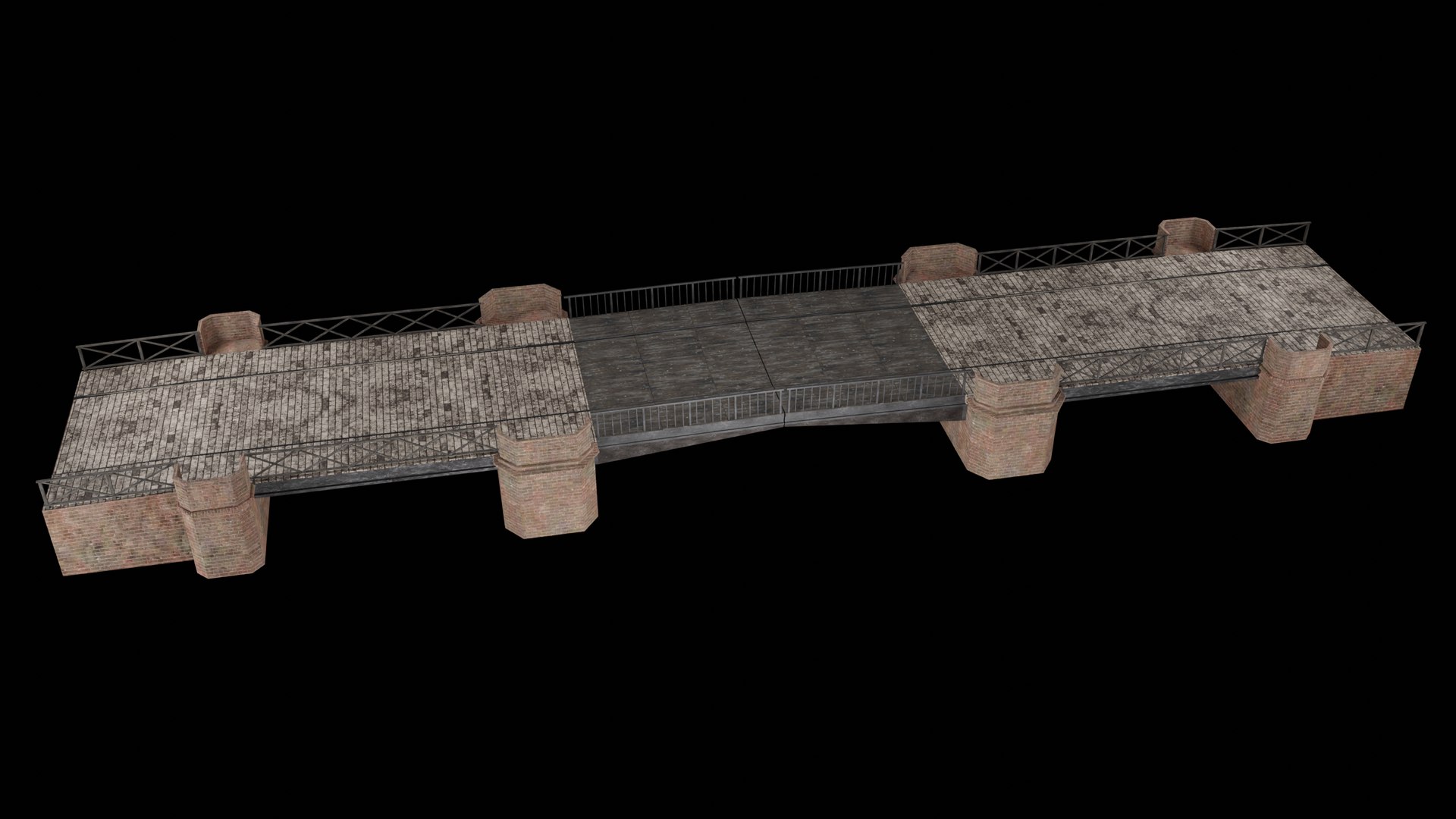 BASCULE BRIDGE PLATFORM AAA NEXT GEN PIER COLLECTION 3D model ...