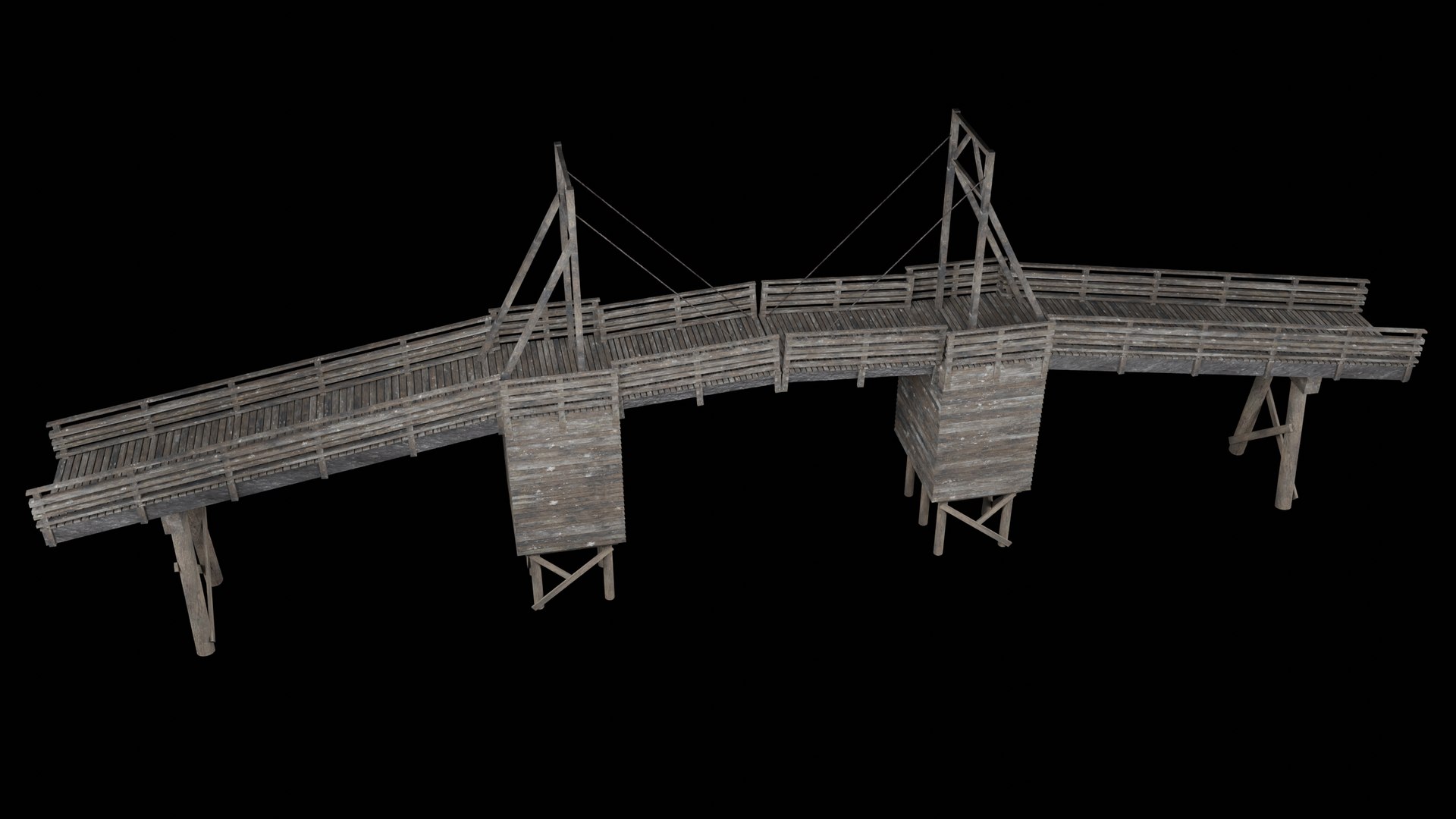 BASCULE BRIDGE PLATFORM AAA NEXT GEN PIER COLLECTION 3D model ...
