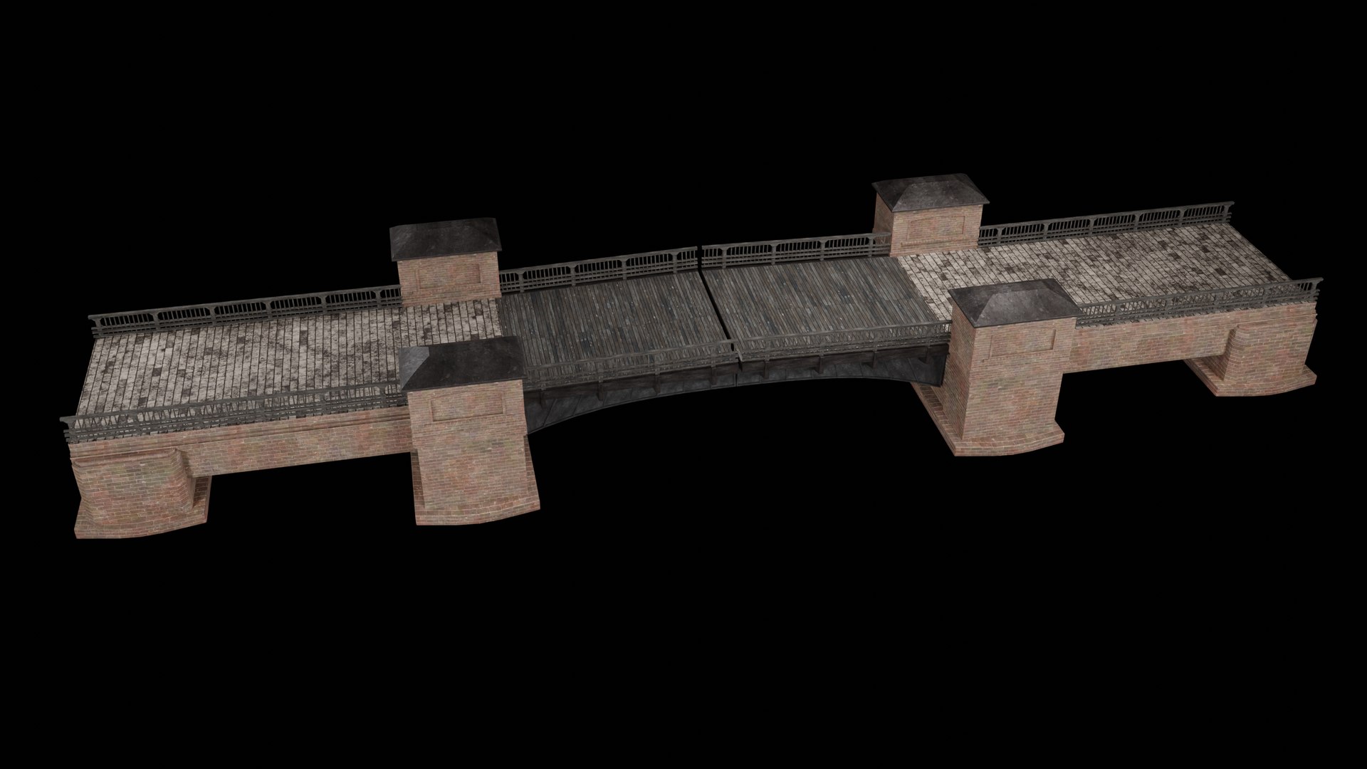 BASCULE BRIDGE PLATFORM AAA NEXT GEN PIER COLLECTION 3D model ...