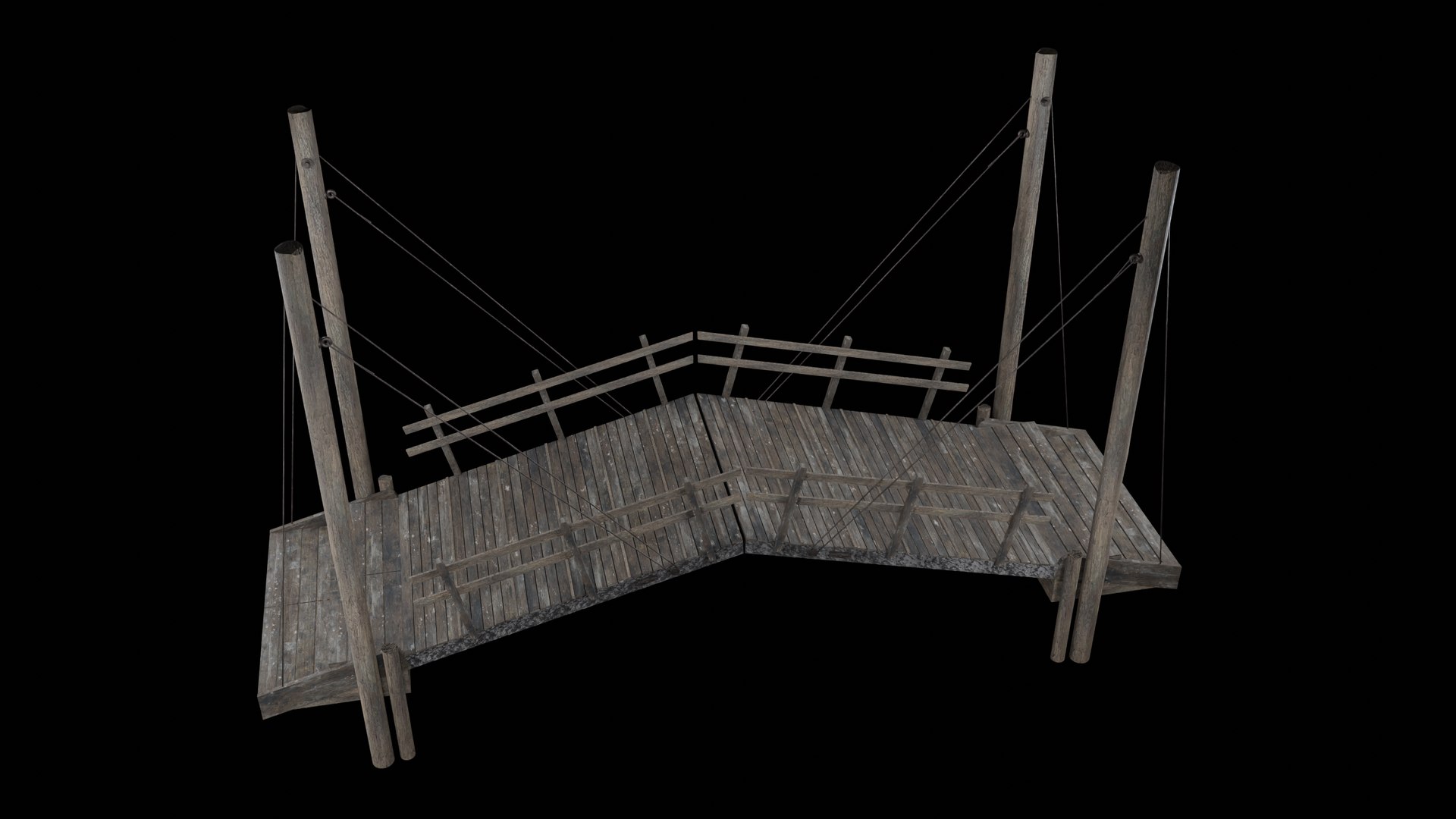 BASCULE BRIDGE PLATFORM AAA NEXT GEN PIER COLLECTION 3D model ...