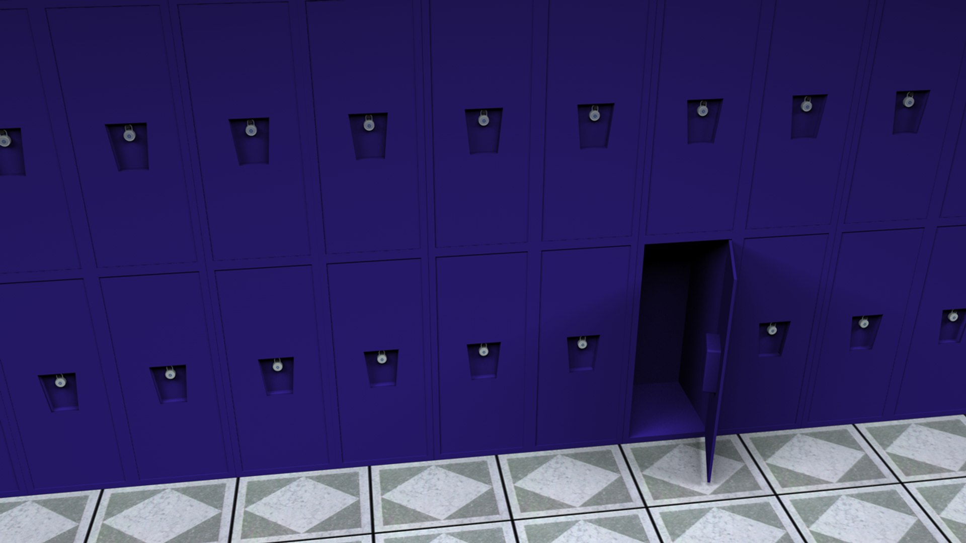 Locker Pad Locks 3d Model