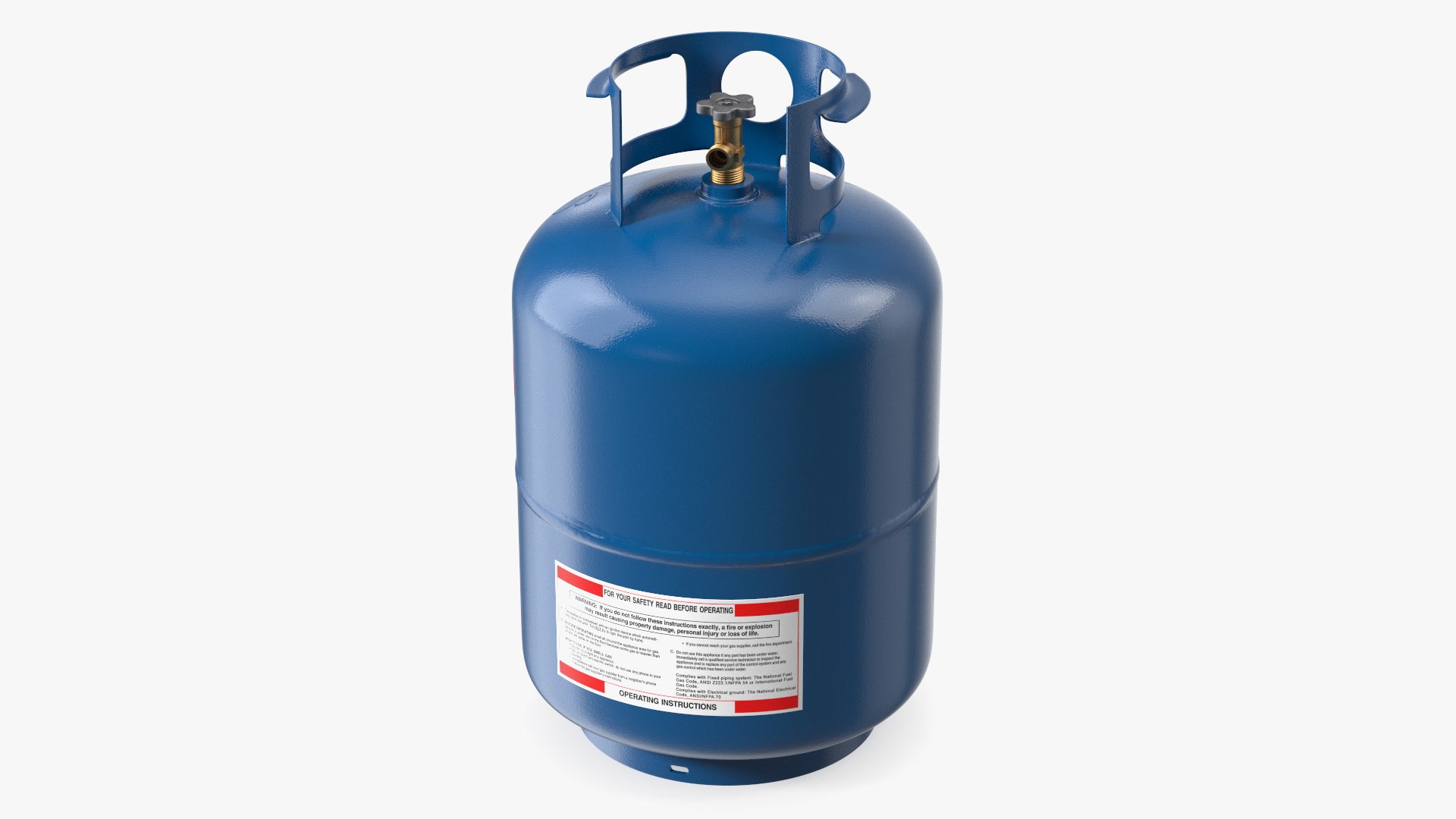 3D Model Propane Gas Cylinder Tank - TurboSquid 2267491