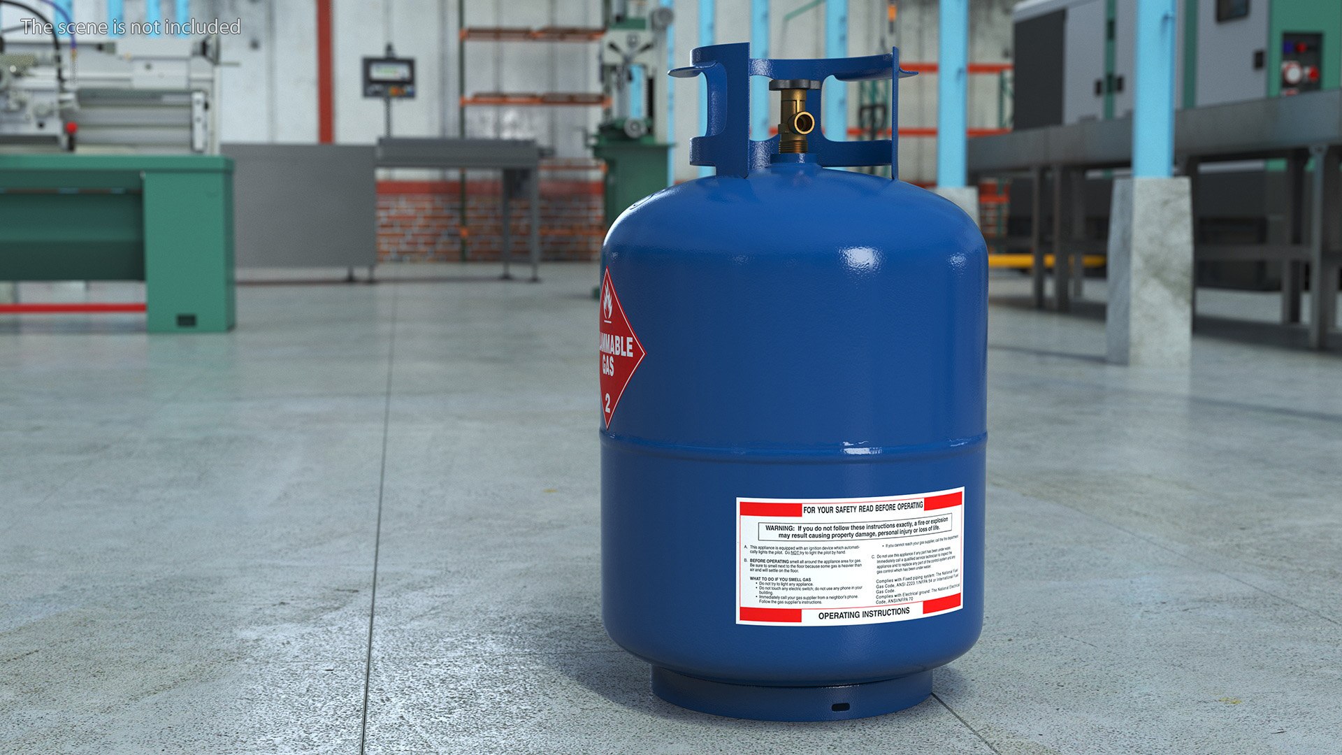 3D Model Propane Gas Cylinder Tank - TurboSquid 2267491