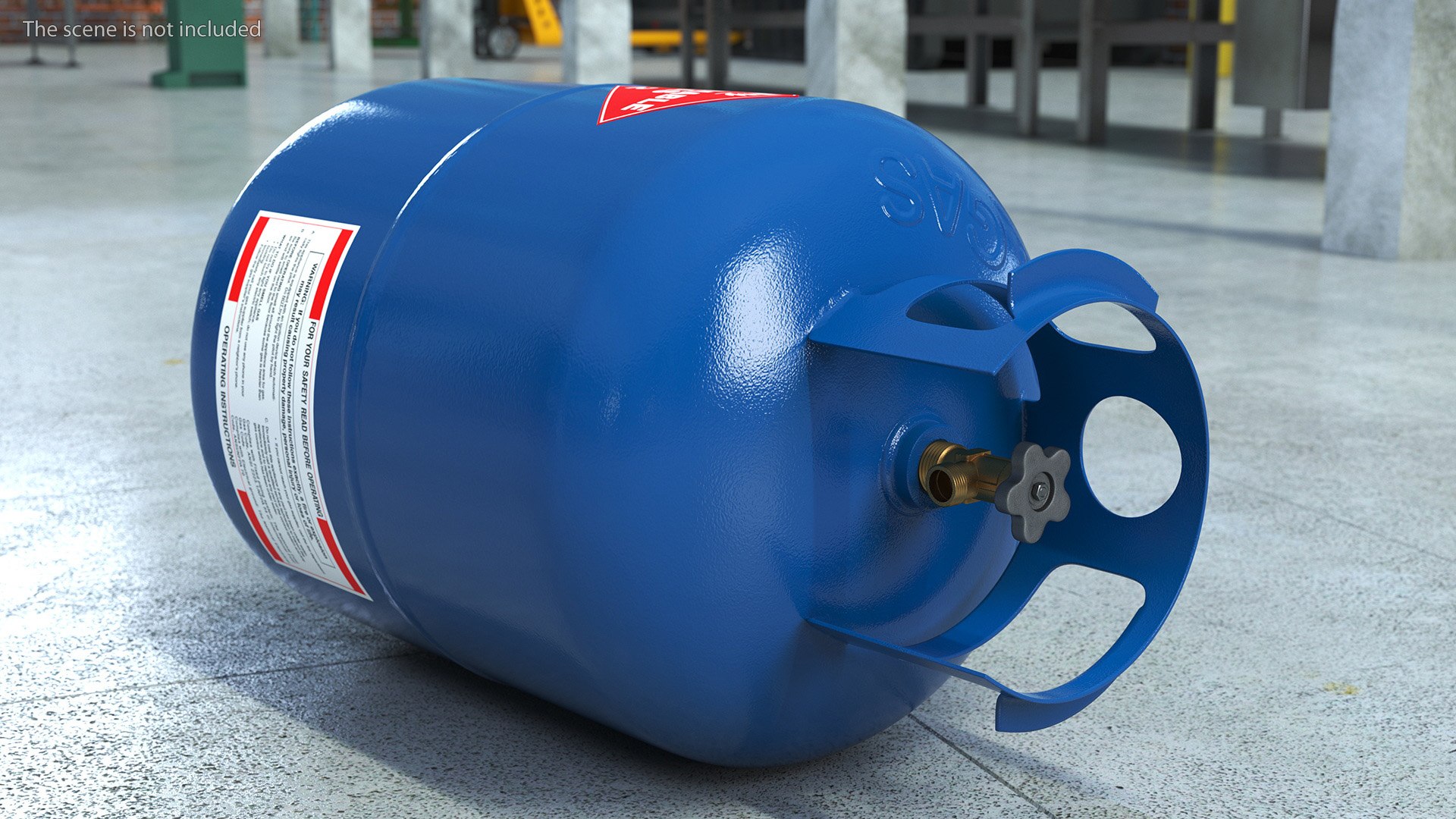 3D Model Propane Gas Cylinder Tank - TurboSquid 2267491