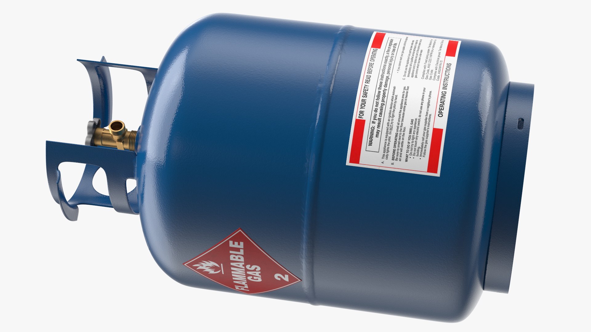 3D Model Propane Gas Cylinder Tank - TurboSquid 2267491