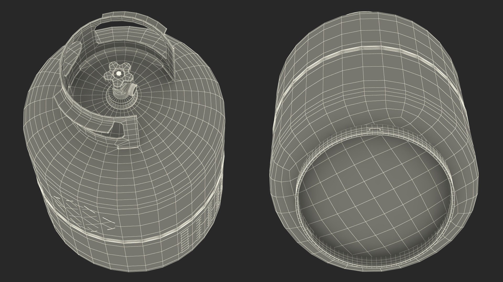 3D Model Propane Gas Cylinder Tank - TurboSquid 2267491
