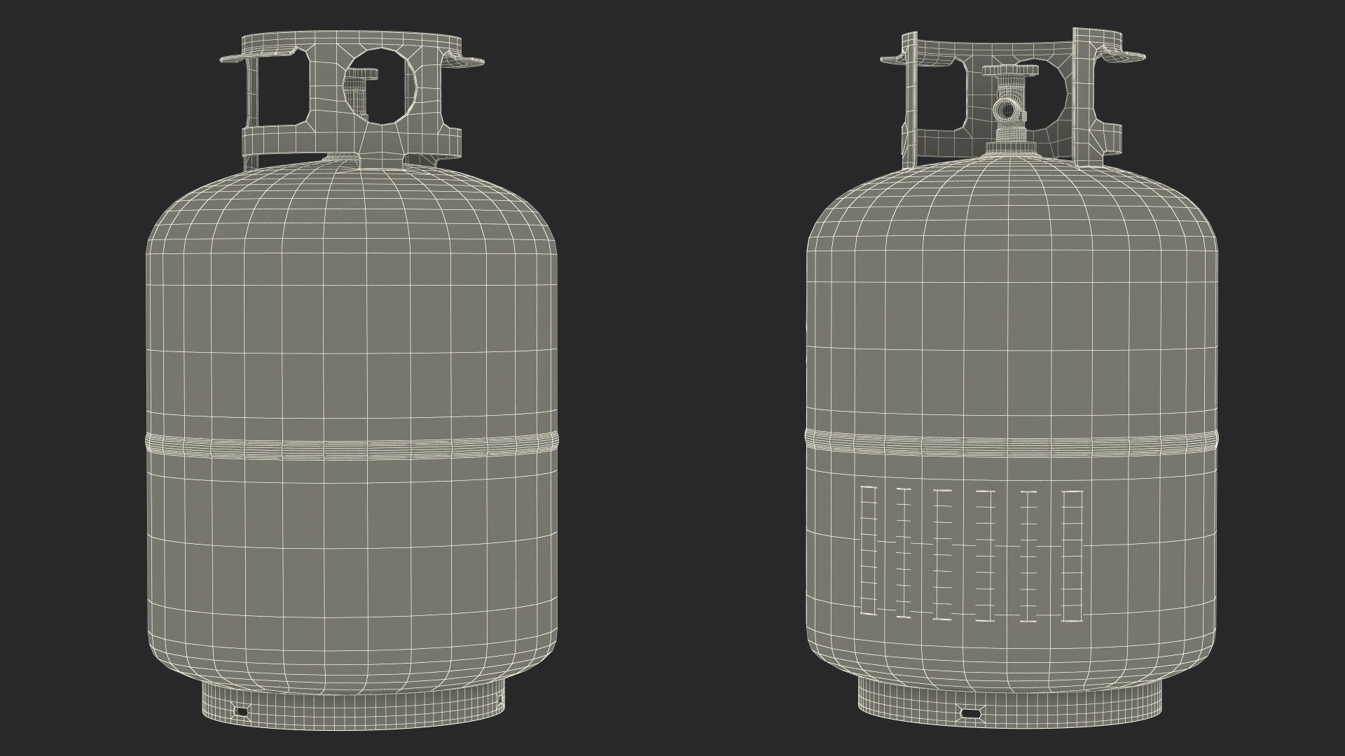 3D Model Propane Gas Cylinder Tank - TurboSquid 2267491