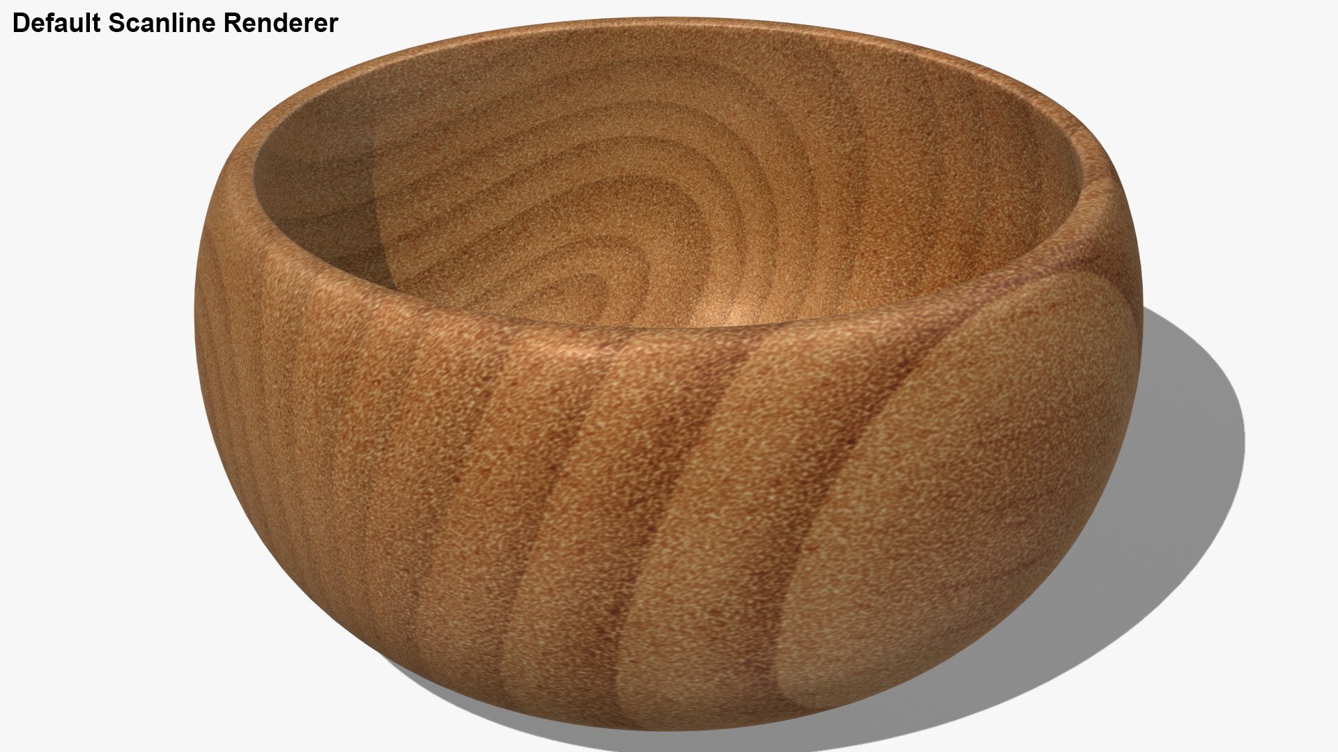 3D realistic wooden bowl 04 model - TurboSquid 1592056