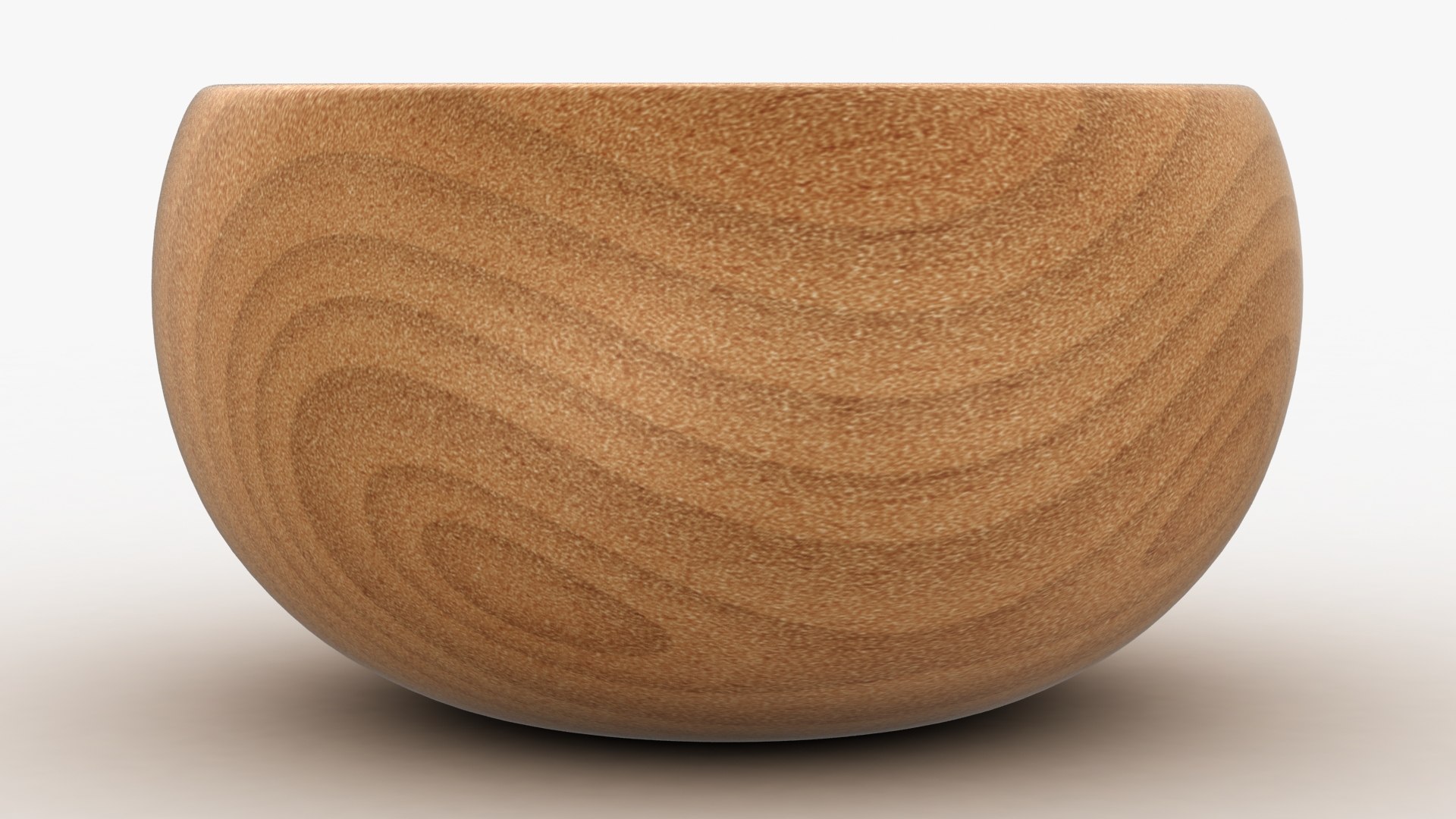 3D Realistic Wooden Bowl 04 Model - TurboSquid 1592056