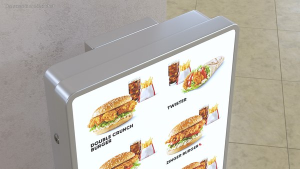 3D Restaurant Self Ordering Touch Kiosk model - TurboSquid 1736953