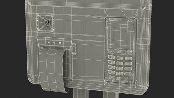 3D Restaurant Self Ordering Touch Kiosk model - TurboSquid 1736953