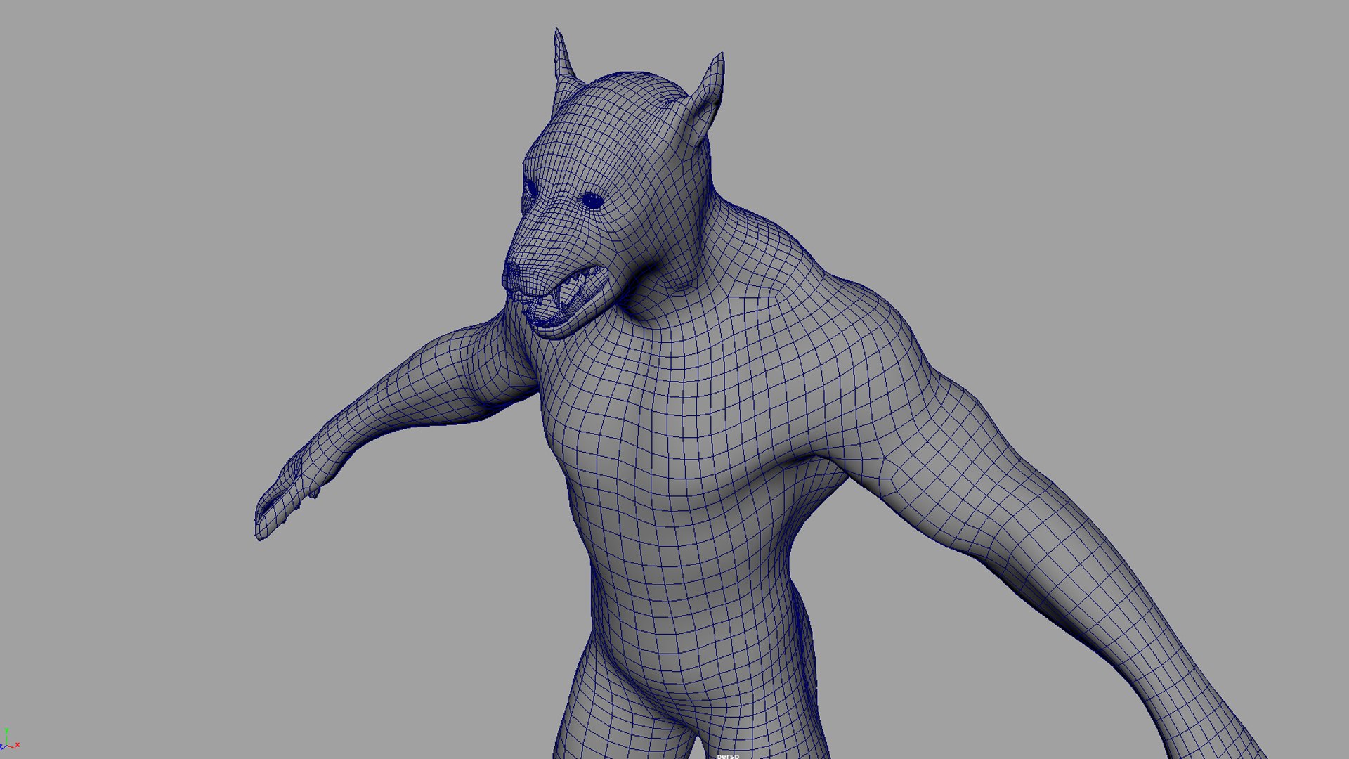 Wolf Man Model - TurboSquid 2223479