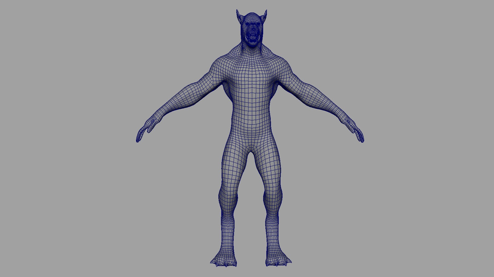 Wolf Man Model - TurboSquid 2223479