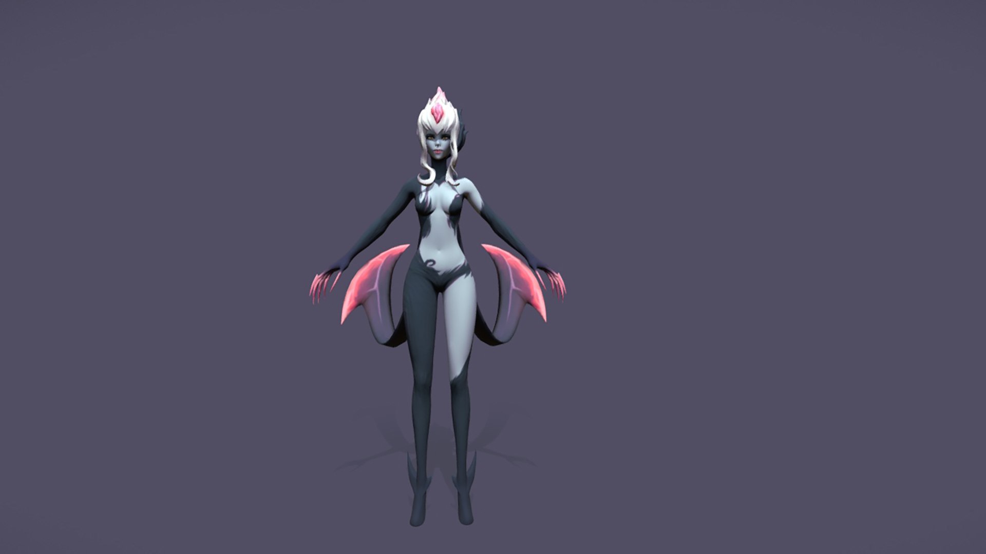 Evelynn League Of Legends T Pose No Rig 3D Model - TurboSquid 1889012