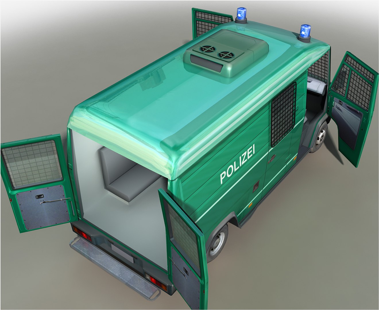 3D German Police - Van Model - TurboSquid 1474866