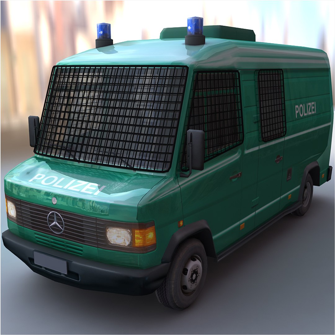 3D German Police - Van Model - TurboSquid 1474866