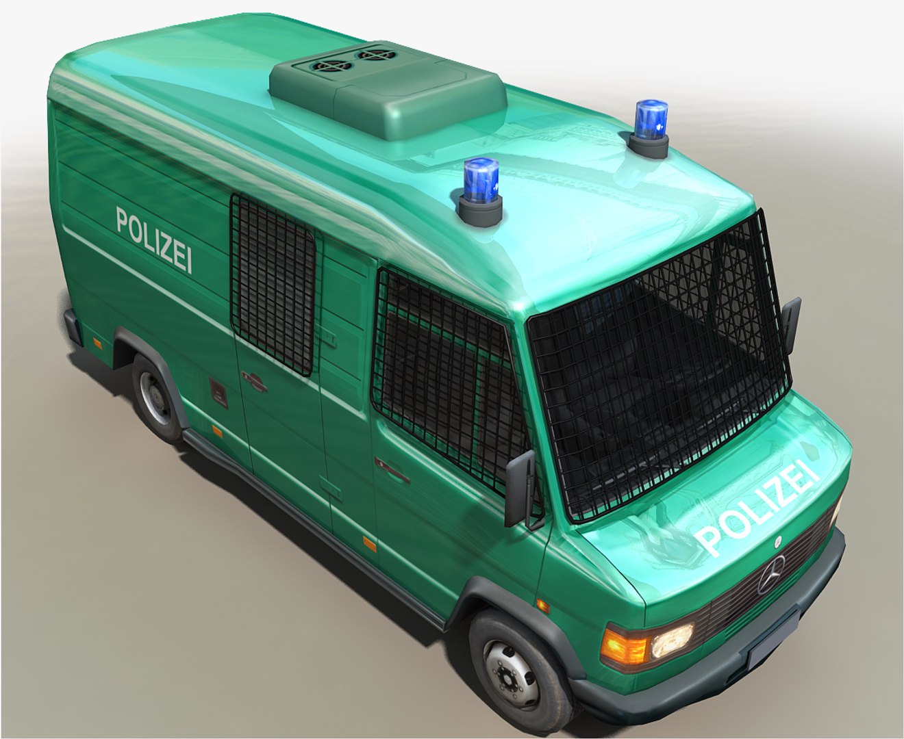 3D German Police - Van Model - TurboSquid 1474866
