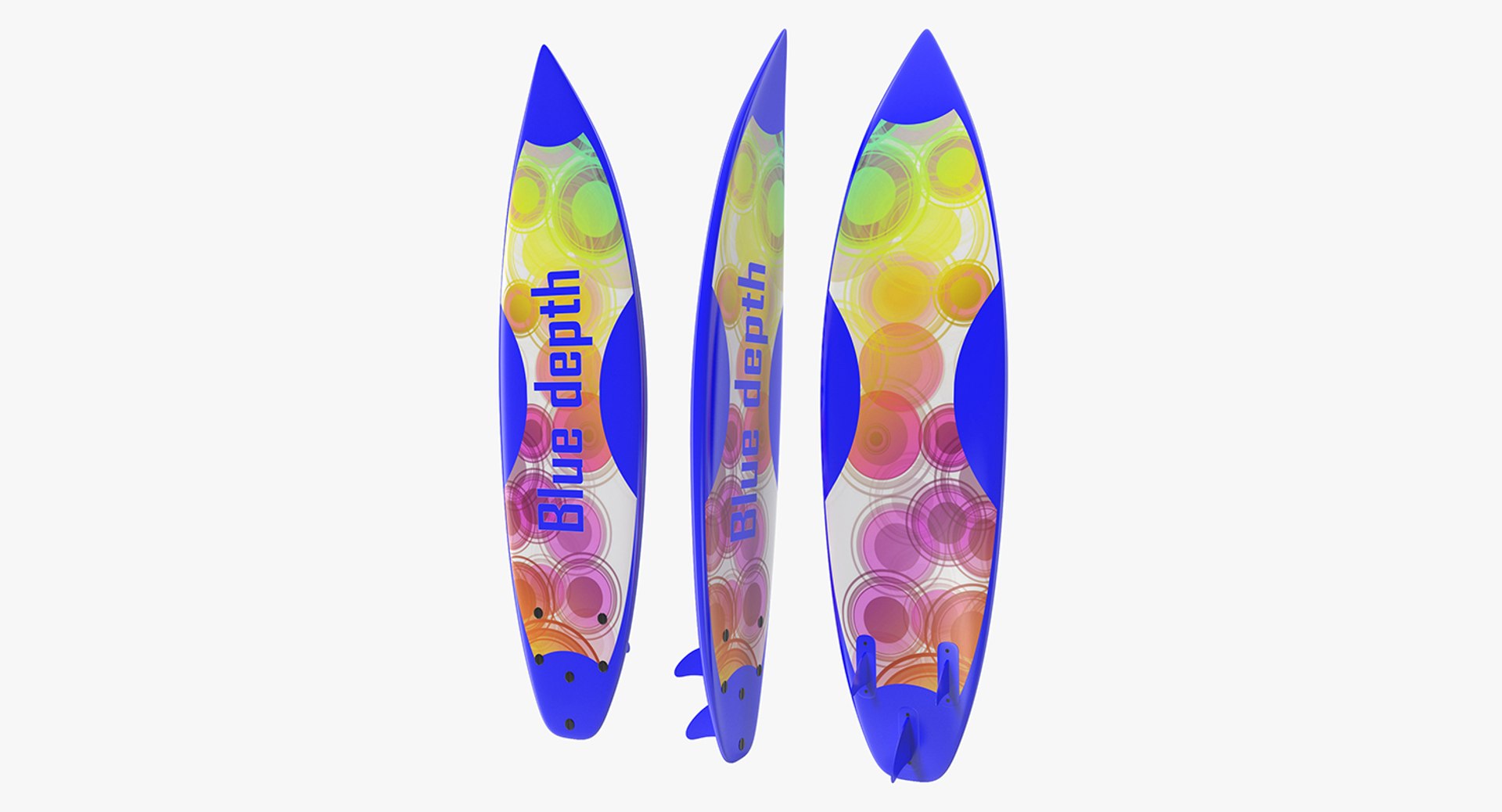 Surfboards 3 Board Surfing 3D Model - TurboSquid 1463237