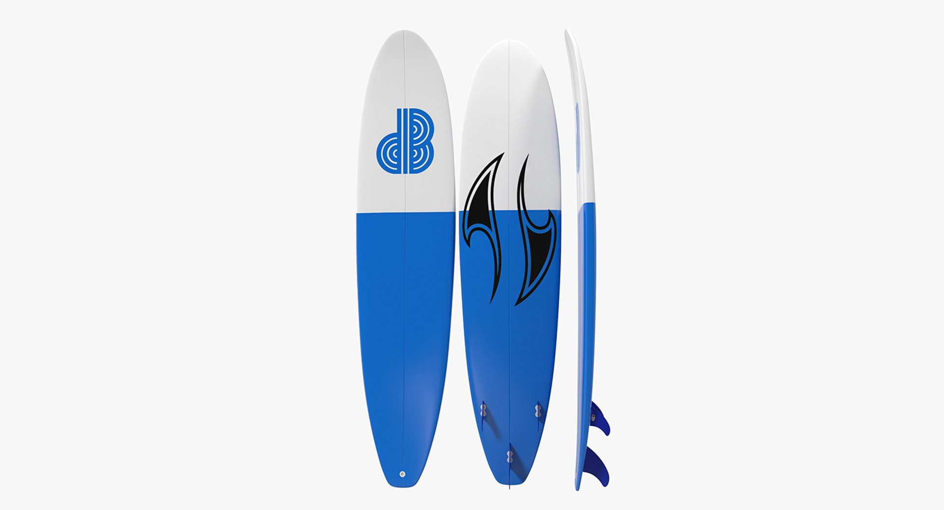 Surfboards 3 Board Surfing 3D Model - TurboSquid 1463237