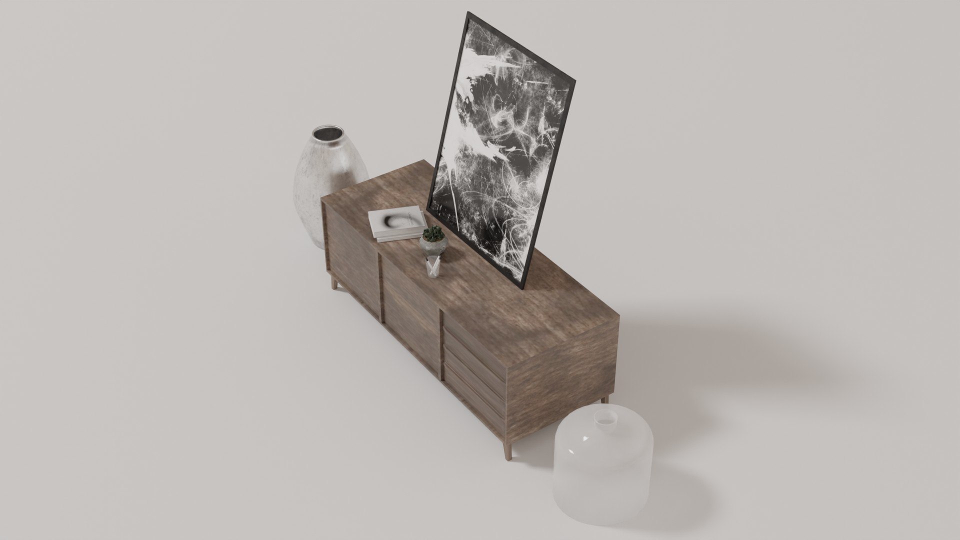 Low Poly Storage Cabinet Full Set 3D Model - TurboSquid 2167382