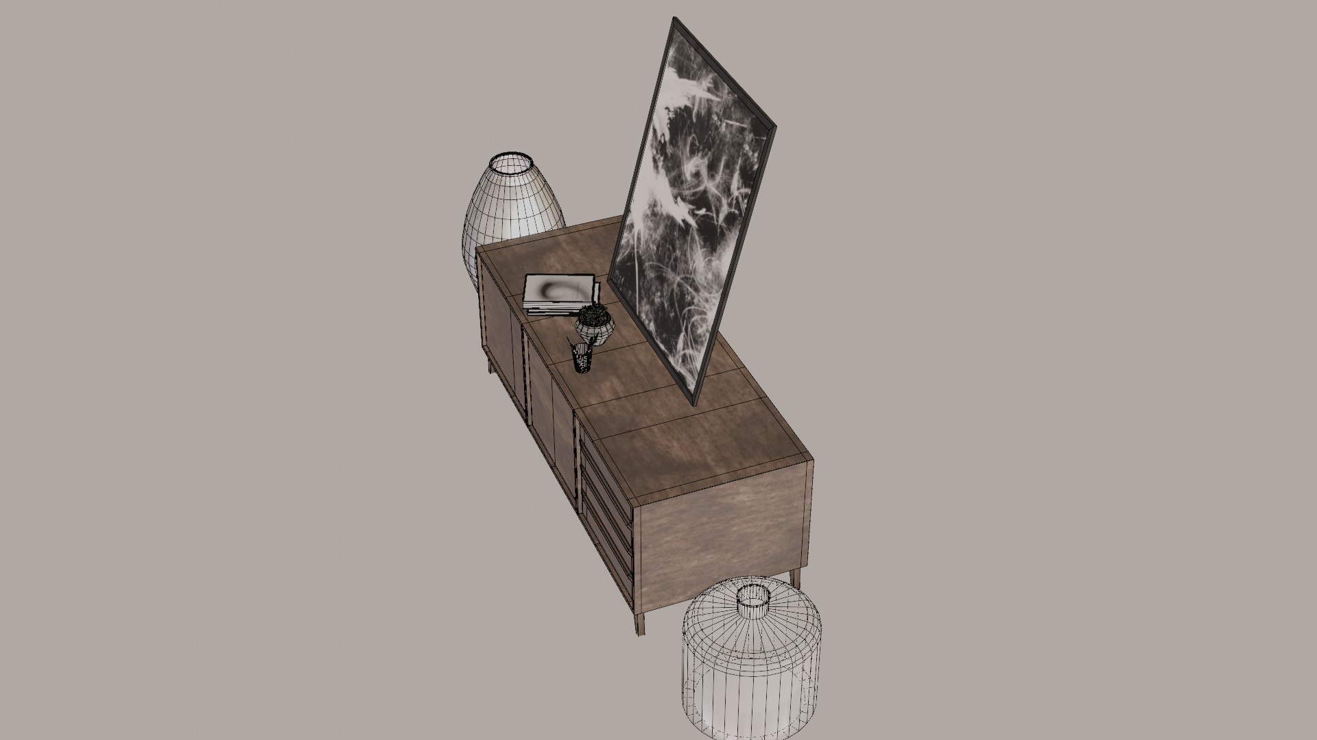 Low Poly Storage Cabinet Full Set 3D Model - TurboSquid 2167382