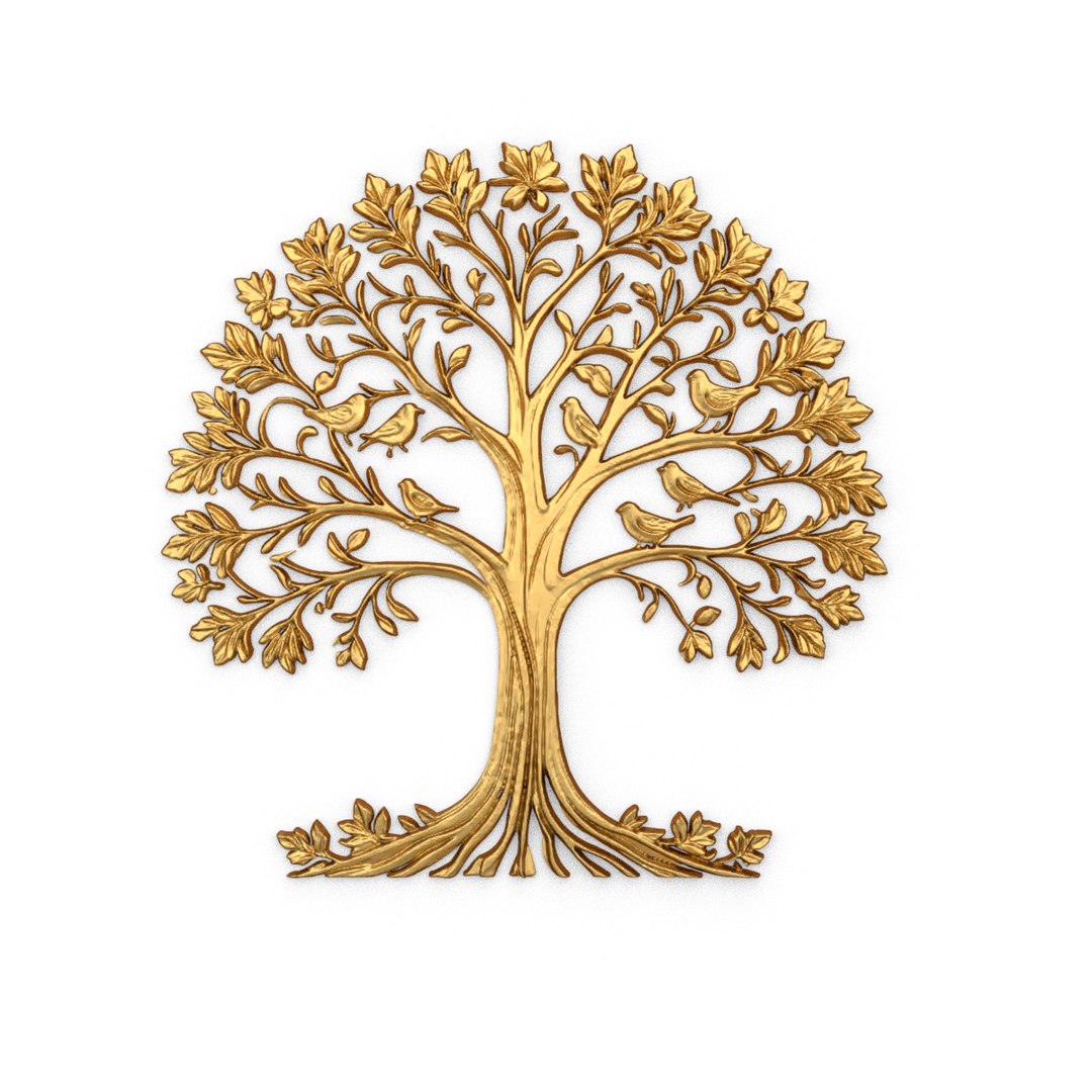 3D Decor Set Wall Panel Wall Tree Relief Mural CNC 47 - TurboSquid 2326371