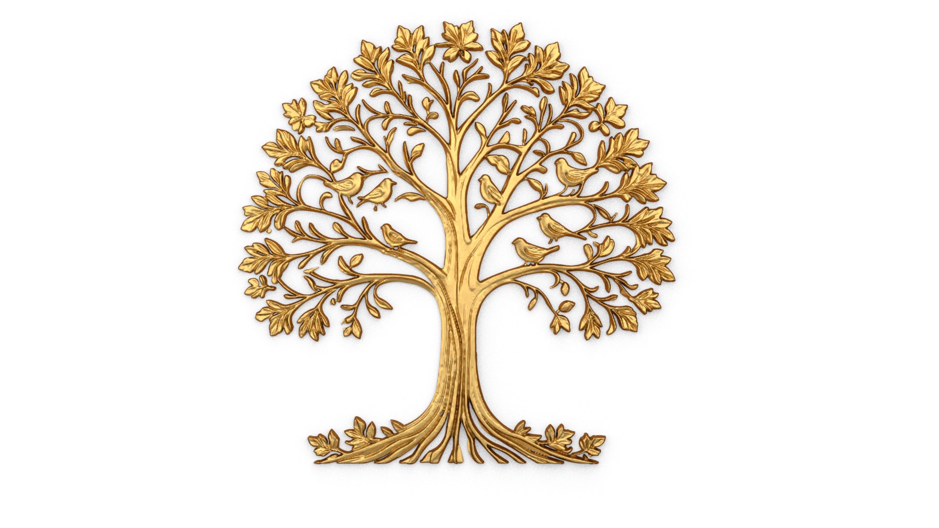 3D Decor Set Wall Panel Wall Tree Relief Mural CNC 47 - TurboSquid 2326371