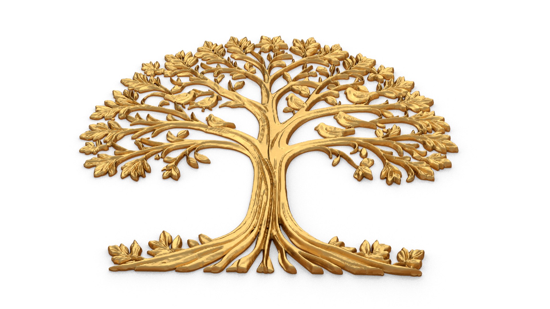 3D Decor Set Wall Panel Wall Tree Relief Mural CNC 47 - TurboSquid 2326371
