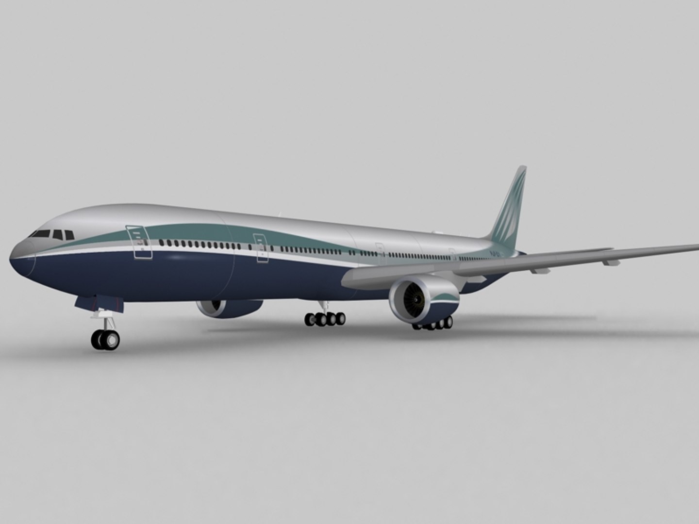 B 777-300 777 3d Model