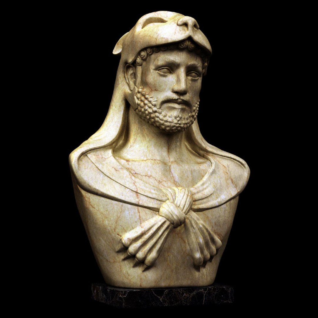 hercules bust statue lwo